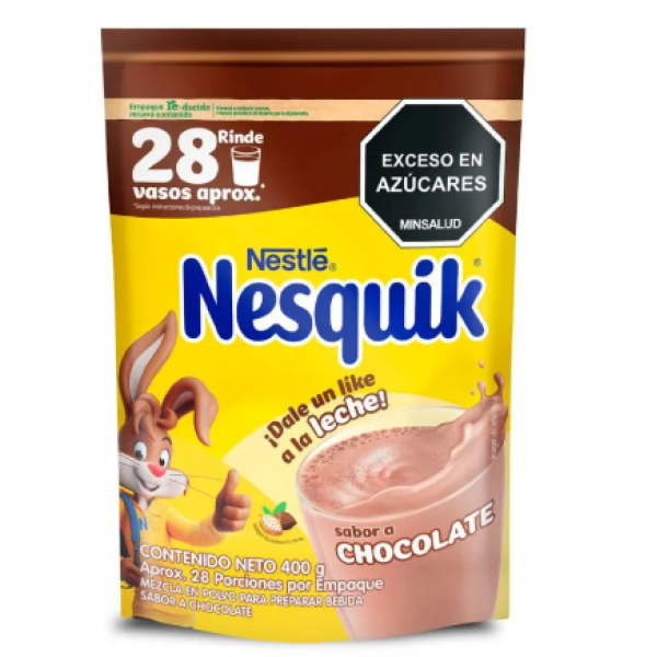 Nesquik sabor Chocolate Bolsa X 400 Gramos